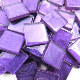 20mm square crystal tiles with a ripple texture on the back - The Craft Kit